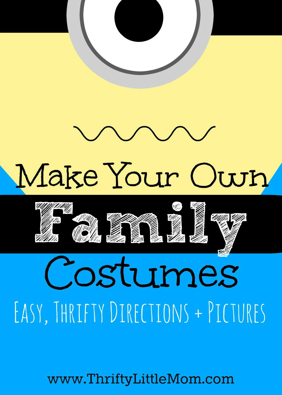 Make Your Own Family Costumes Thrifty Little Mom