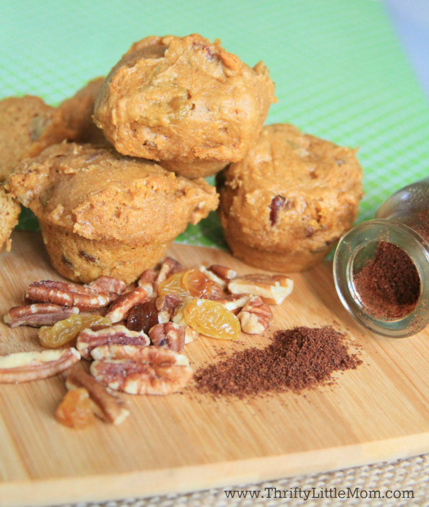 Super Easy Pumpkin Spice Muffins » Thrifty Little Mom