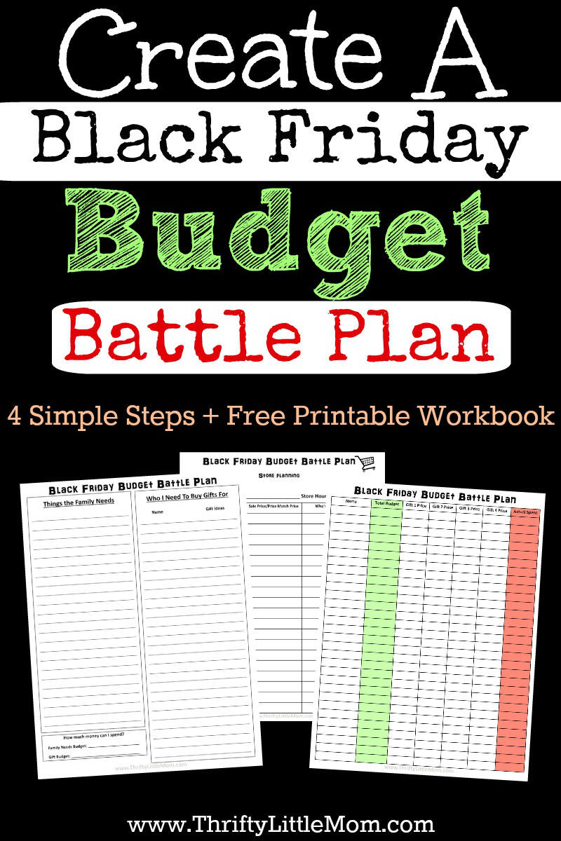 Create a Black Friday Budget Battle Plan » Thrifty Little Mom