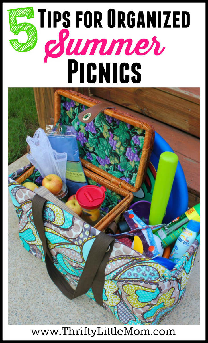 5 Tips For Organized Summer Picnics » Thrifty Little Mom