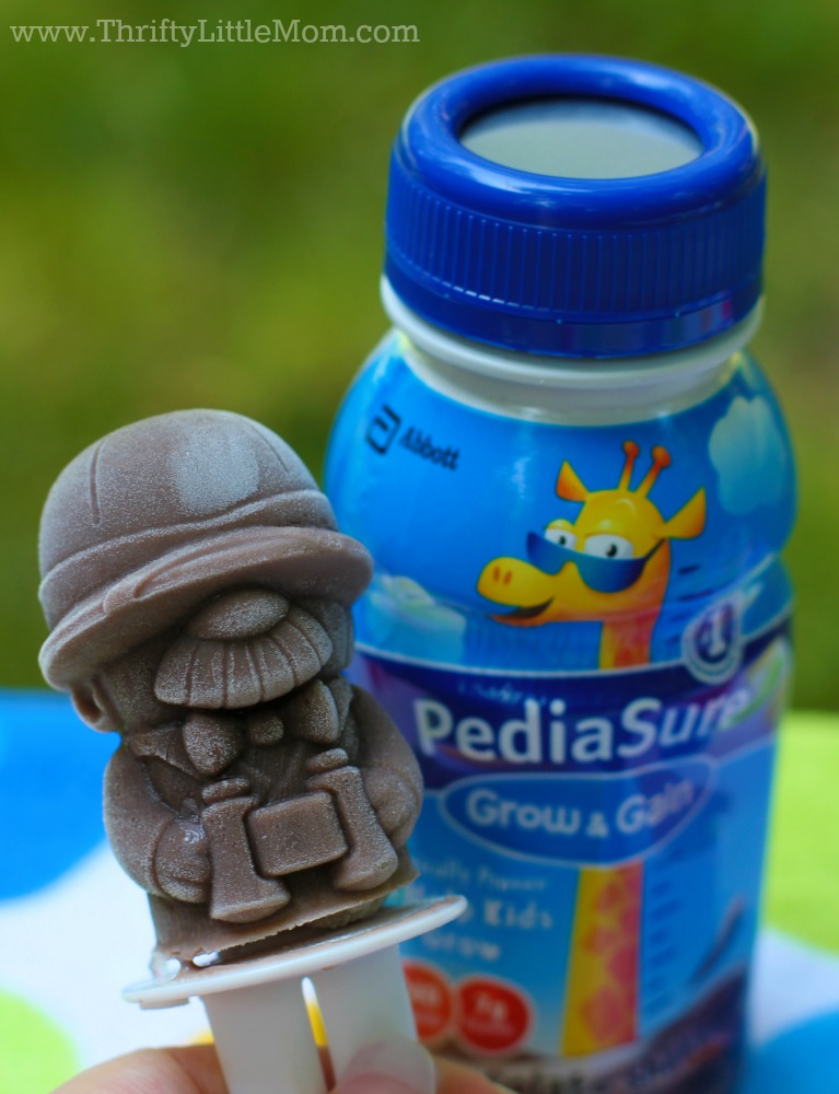 Kid's Creamy Chocolate Ice Pops Recipe » Thrifty Little Mom