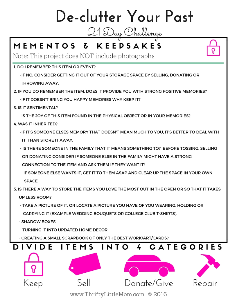 Decluttering Mementos and Keepsakes » Thrifty Little Mom