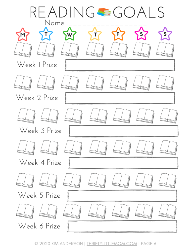 Summer Reading Reward Tracker » Thrifty Little Mom
