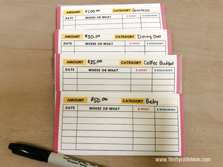 DIY Cash Envelopes For Easy Budgeting » Thrifty Little Mom