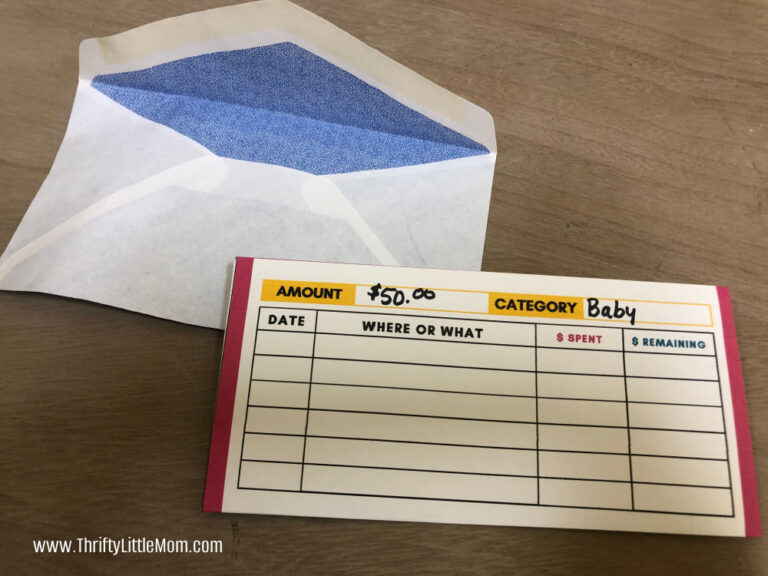 DIY Cash Envelopes For Easy Budgeting » Thrifty Little Mom
